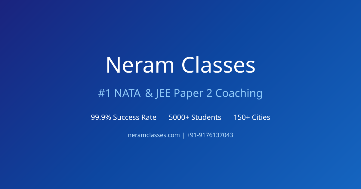 NATA Syllabus 2026 - Complete Subject-wise Syllabus | Neram Classes